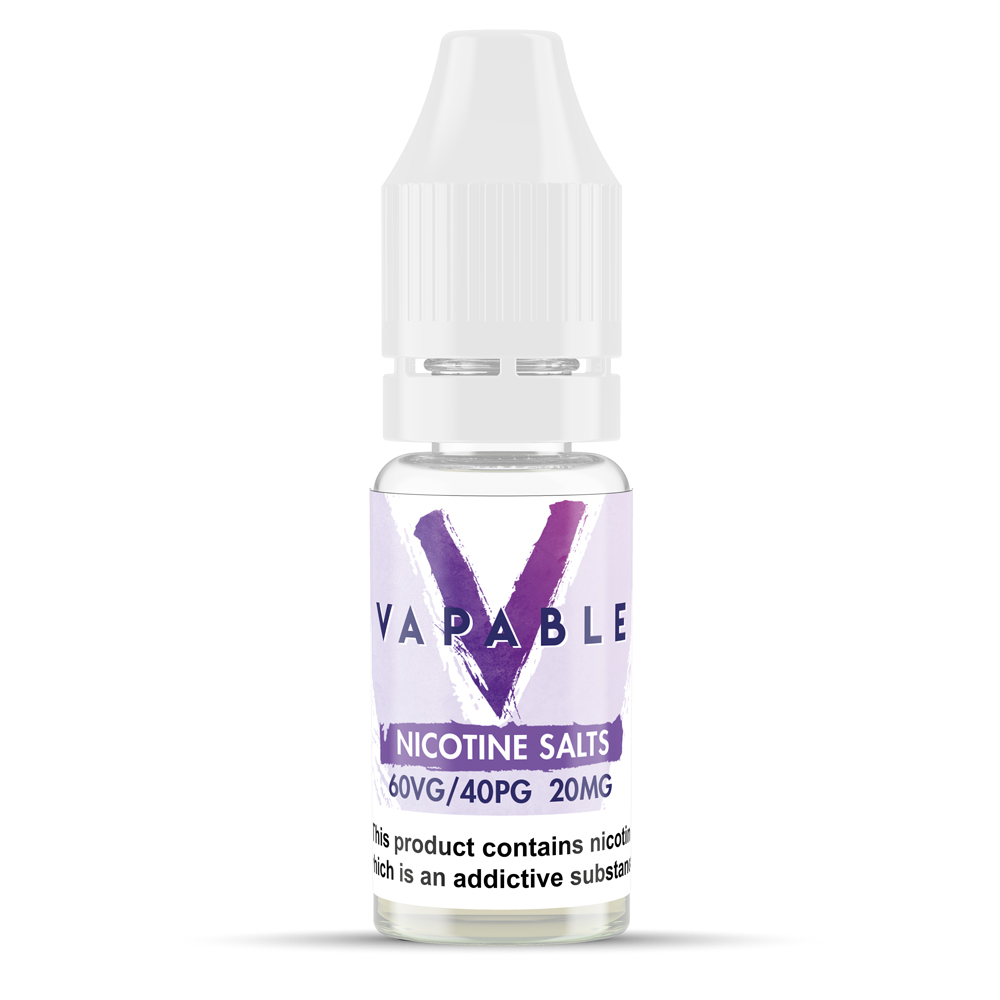 10ml Nicotine Salts 20mg (Vapable Branded) Wholesale - Wholesale Flavours